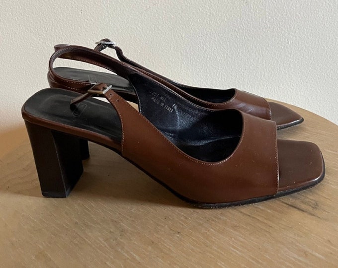 Vintage Coach Slingback Heels Chocolate Patent Leather Size 8.5 - Etsy
