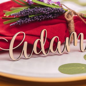 Custom Wooden Name Cut Out, Wedding Name Plate, Table Decor, Guest Name ...