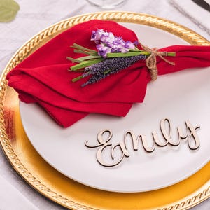 Custom Wooden Name Cut Out, Wedding Name Plate, Table Decor, Guest Name ...