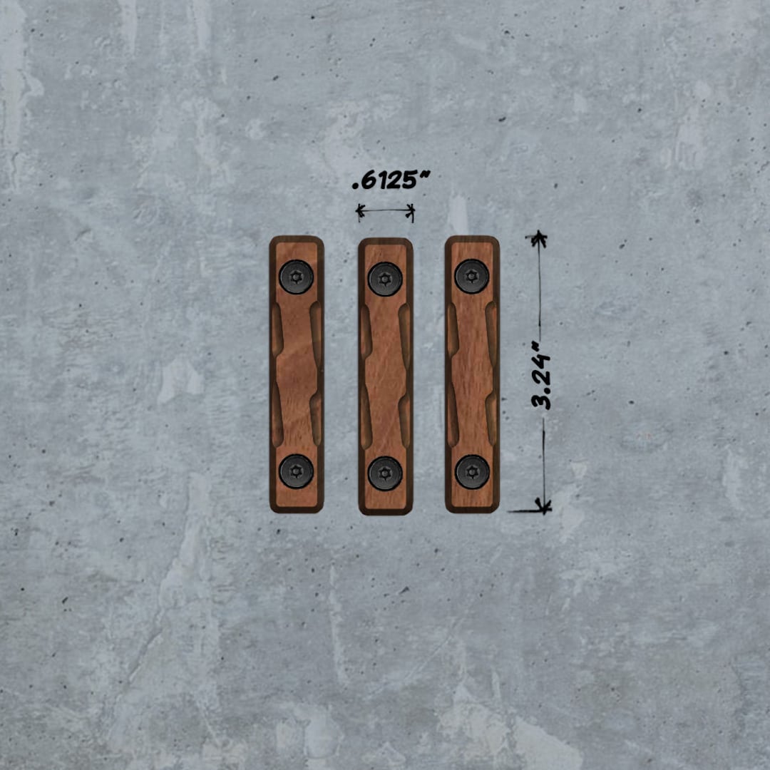 Wood M-lok Rail Cover 3 Pack - Etsy