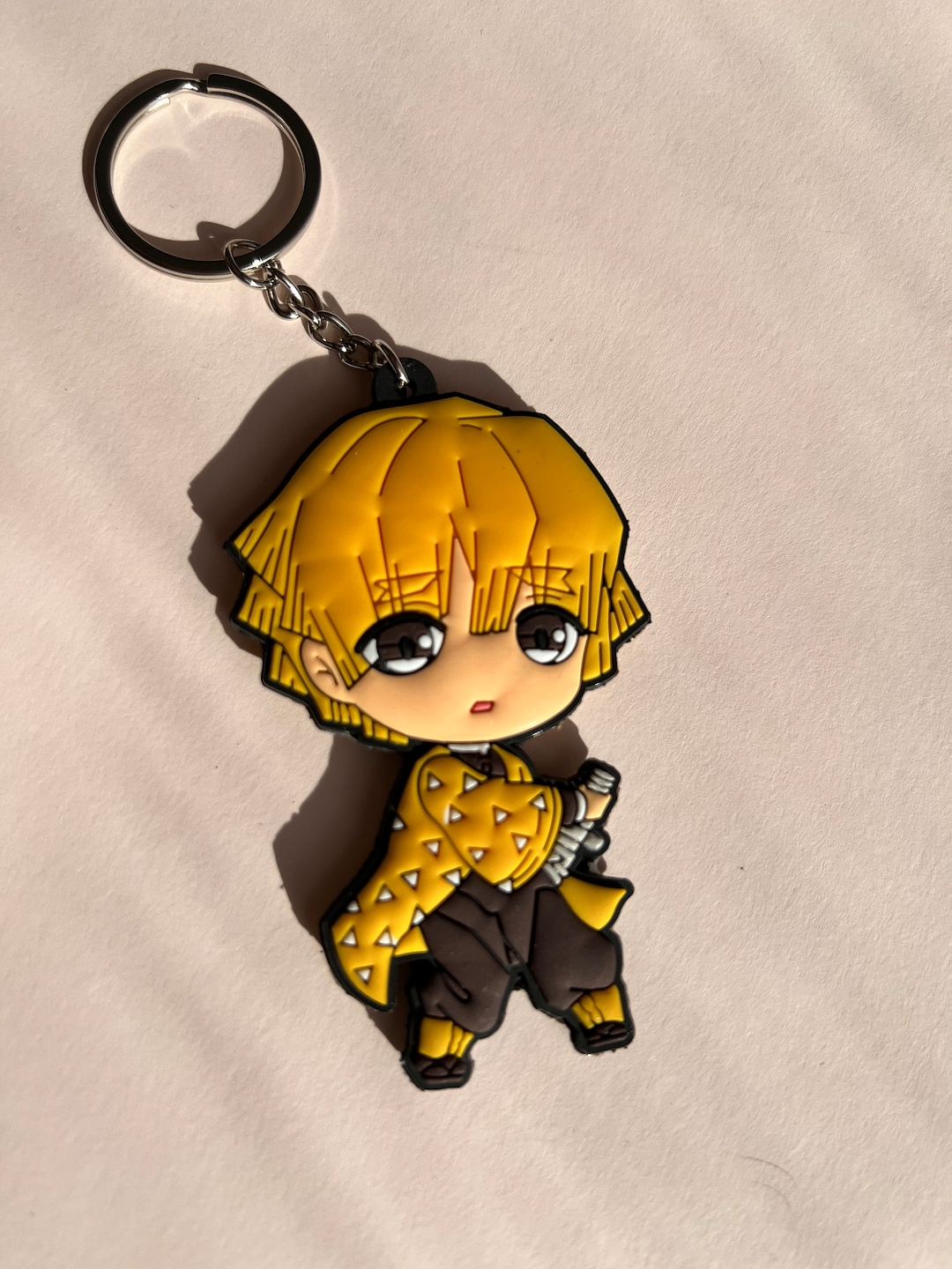 Demon Slayer Zenitsu Keychain Pendant Holiday Gift for Friend - Etsy