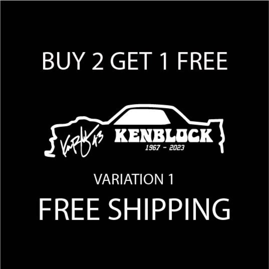 Ken Block Sticker, FREE SHIPPING Ken43ver, RIP Ken Block - Etsy