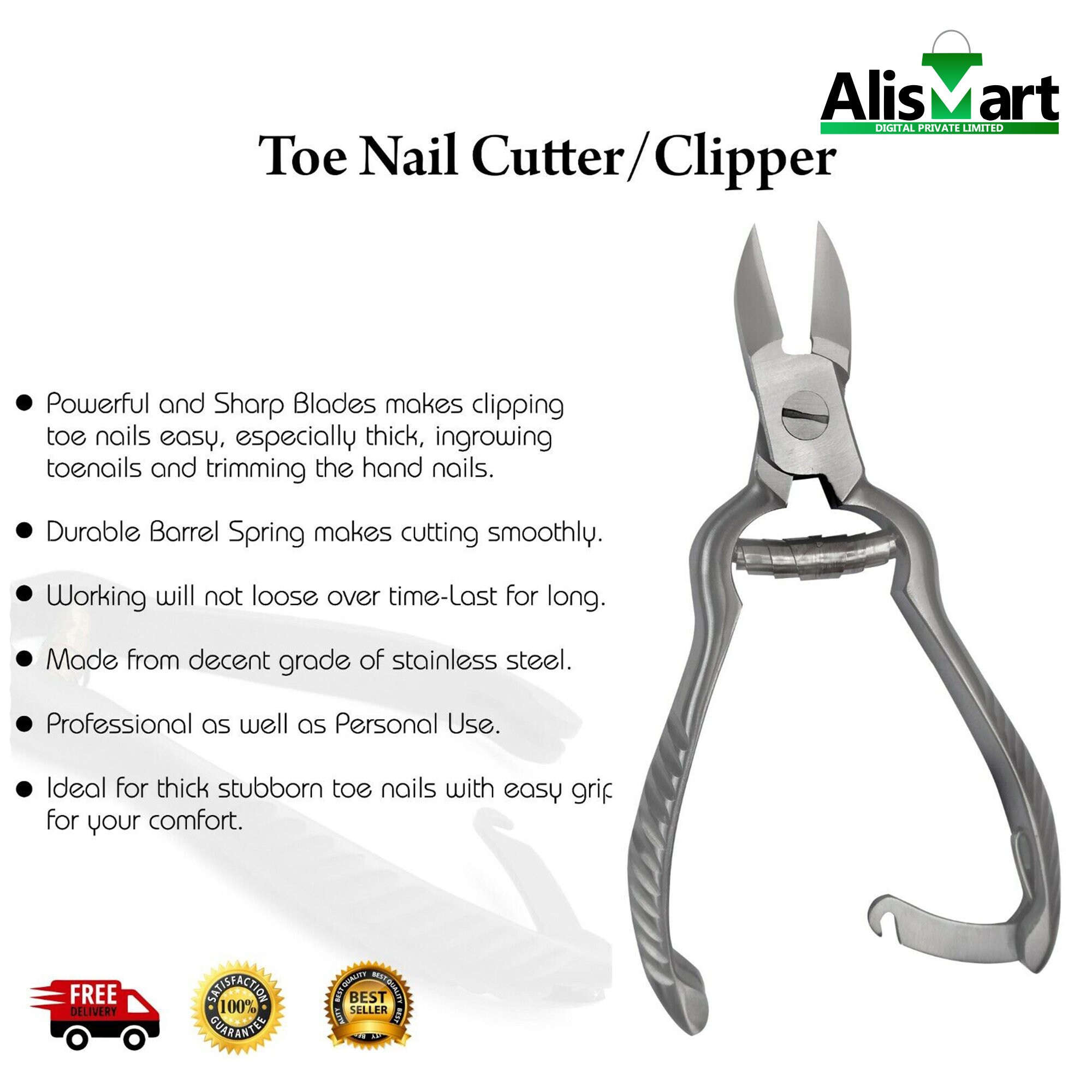 Heavy Duty Toe Nail Cutter Nipper Stainless Steel Nail Clipper for ...
