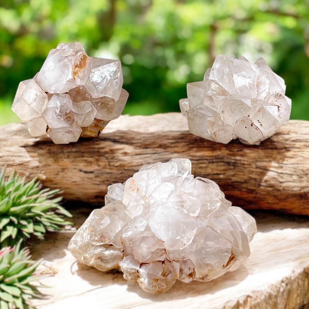 Lotus Quartz Crystal Cluster: Raw Quartz Points, Flower Formation - Etsy