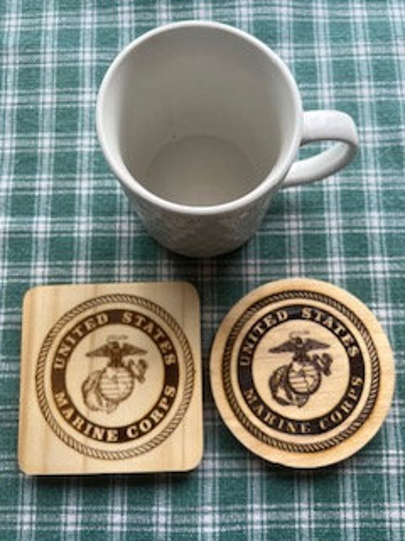 Army, Navy, Marine or Airforce Medallion Coasters Sold Individually - Etsy
