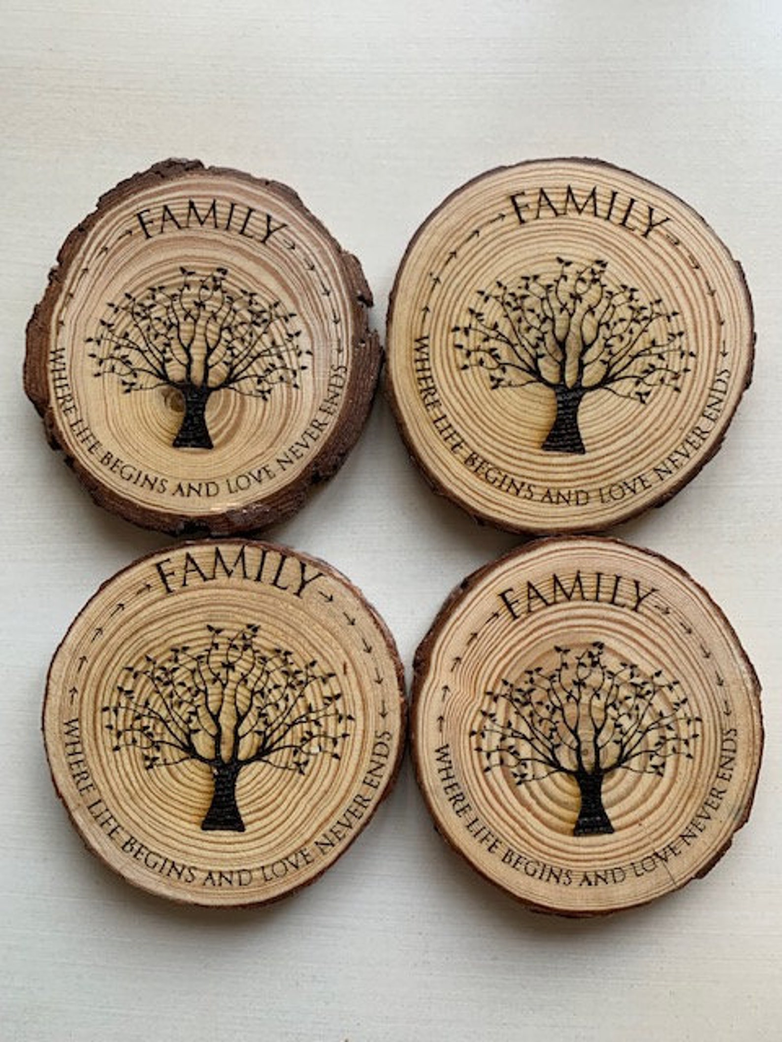 Family Tree of Life Coasters - Etsy
