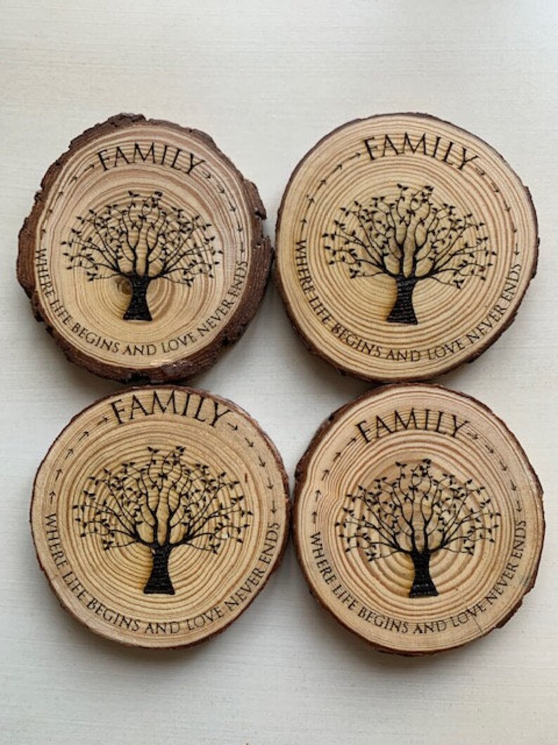 Family Tree of Life Coasters - Etsy