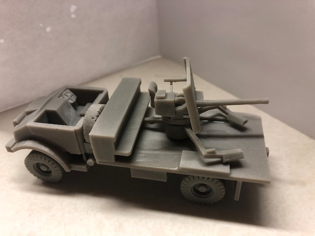 1:56 Scale, Commonwealth 2 Pdr Portee Mount Gun, Assembled, 3 D Resin ...