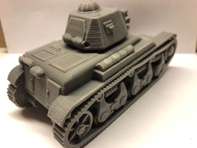 1/56 Scale French R 35 Cavalry Tank, Assembled PLA Printed. - Etsy