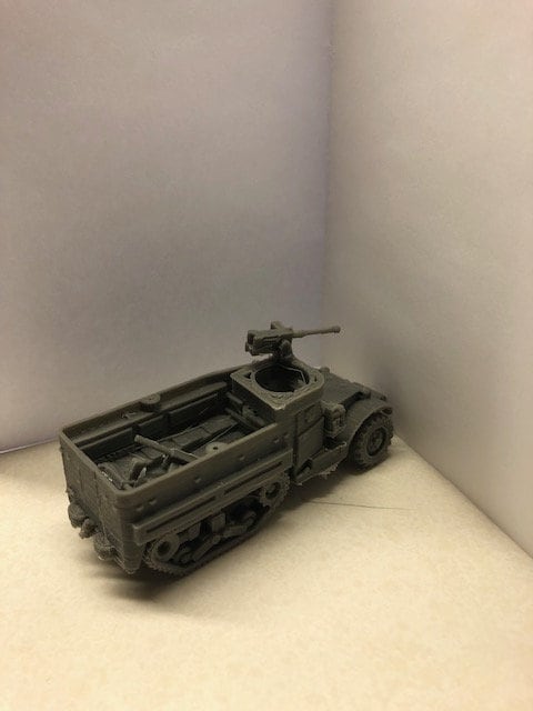 1:56 Scale, US Halftrack, Assembled, 3 D PLA Print. - Etsy