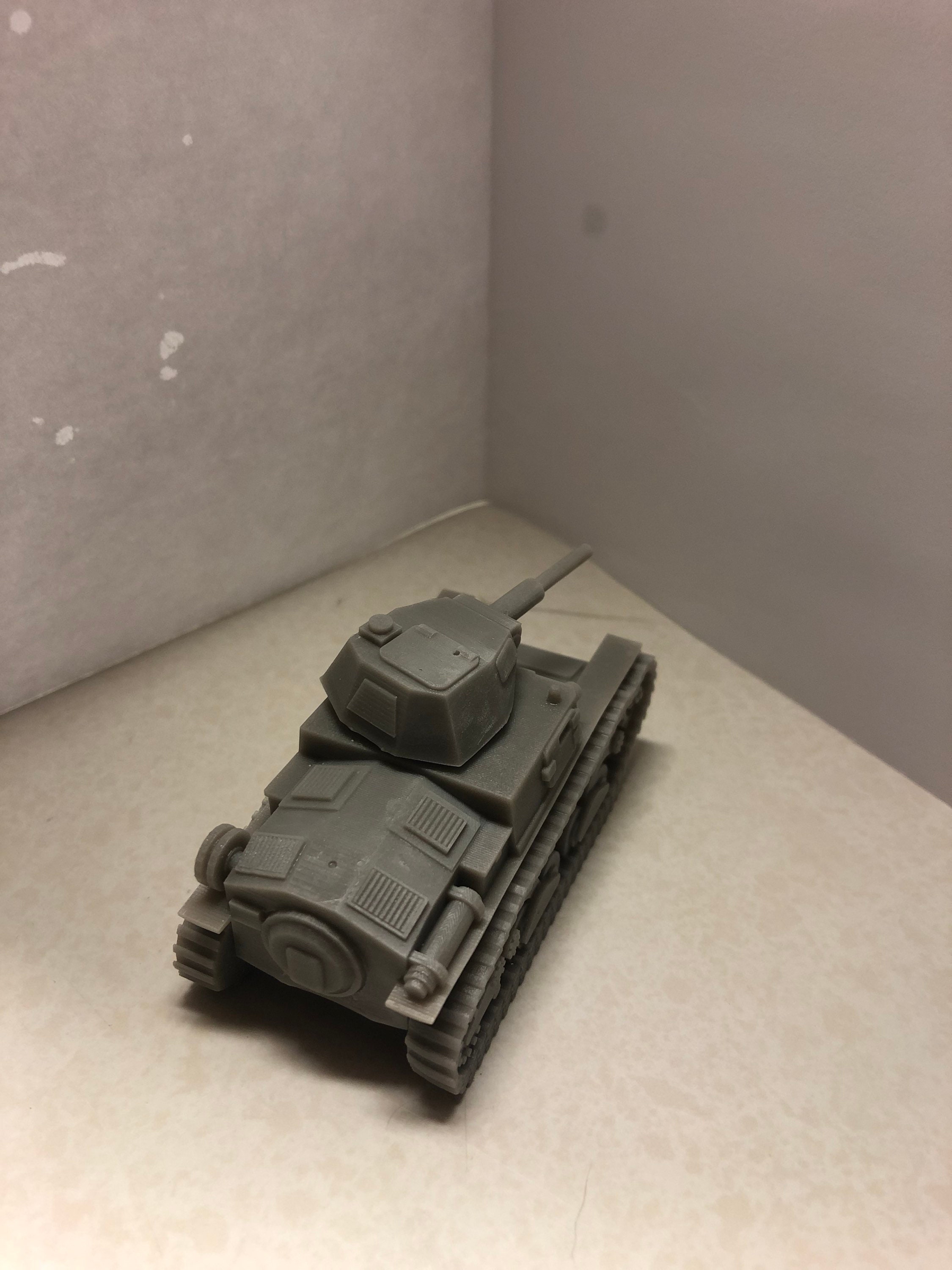 1:56 Scale, Italian L6/40 Light Tank Assembled, 3 D Resin Print. - Etsy
