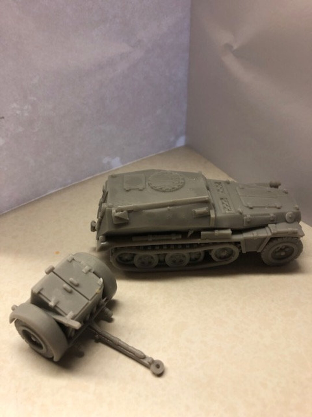 1:56 Scale, Assembled, German Sdkfz 253 Ammunition Track With Trailer ...