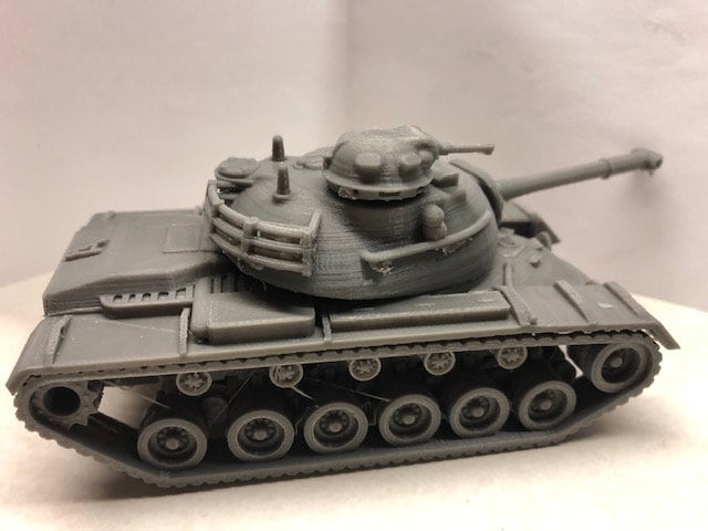 1:56 Scale, US M48a3 Patton Tank, Assembled, 3 D PLA Print. - Etsy