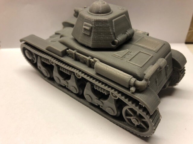 1/56 Scale French R 35 Cavalry Tank, Assembled PLA Printed. - Etsy