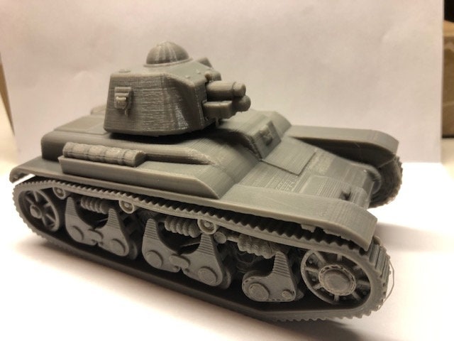 1/56 Scale French R 35 Cavalry Tank, Assembled PLA Printed. - Etsy