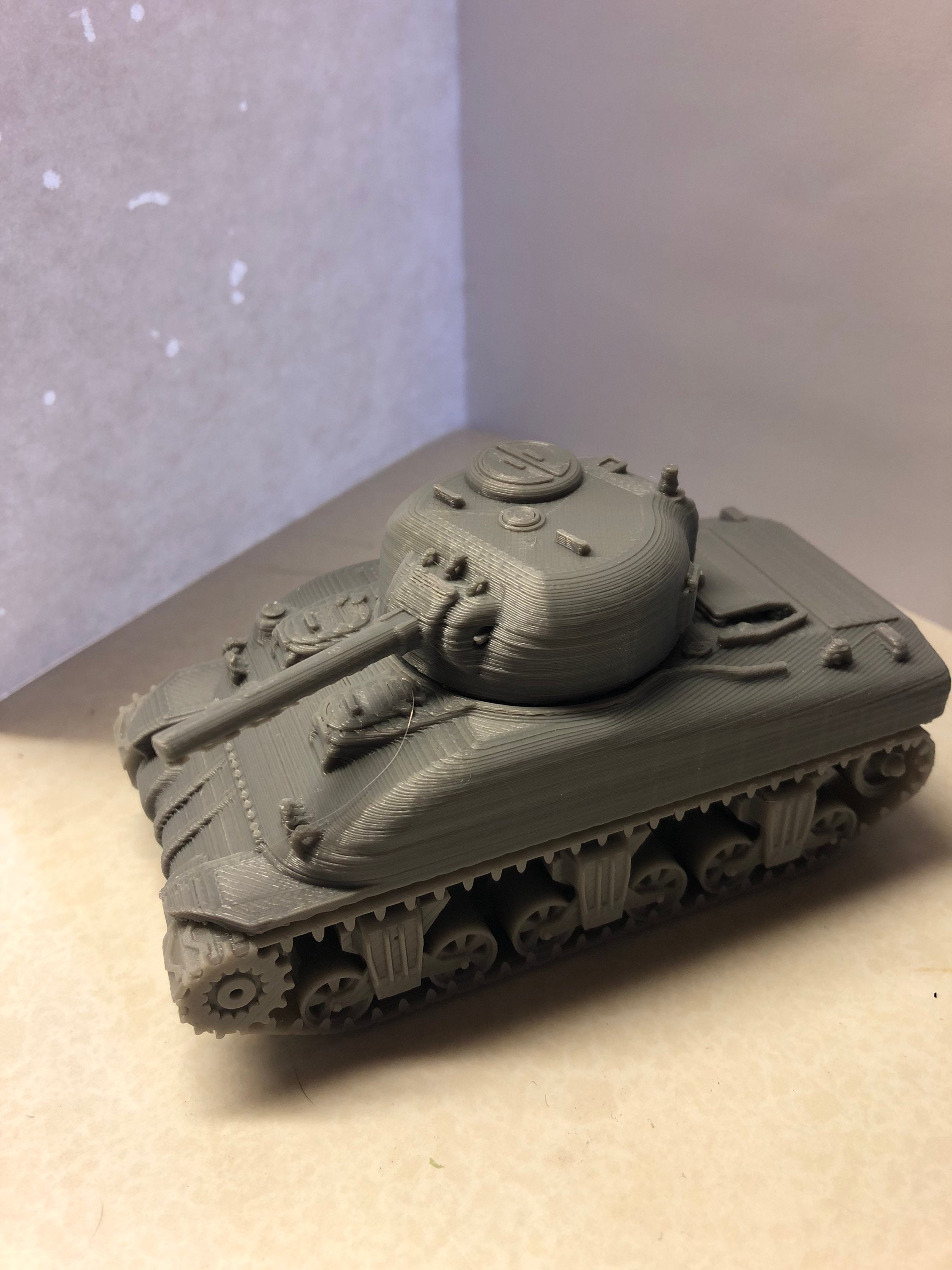 1:56 Scale, US M4a1 Sherman, Assembled, 3 D PLA Print. - Etsy