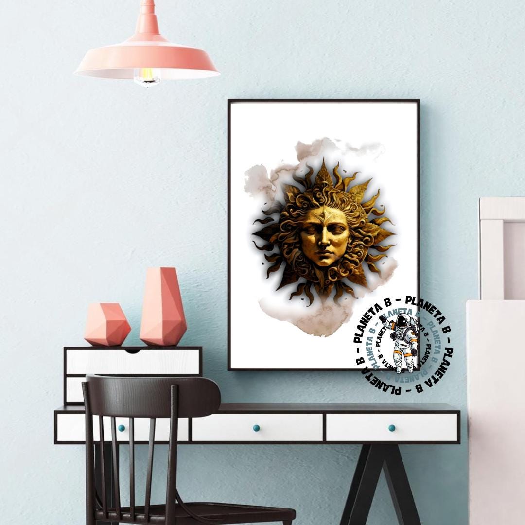 Golden Sun Astro Decorative Sheet - Etsy