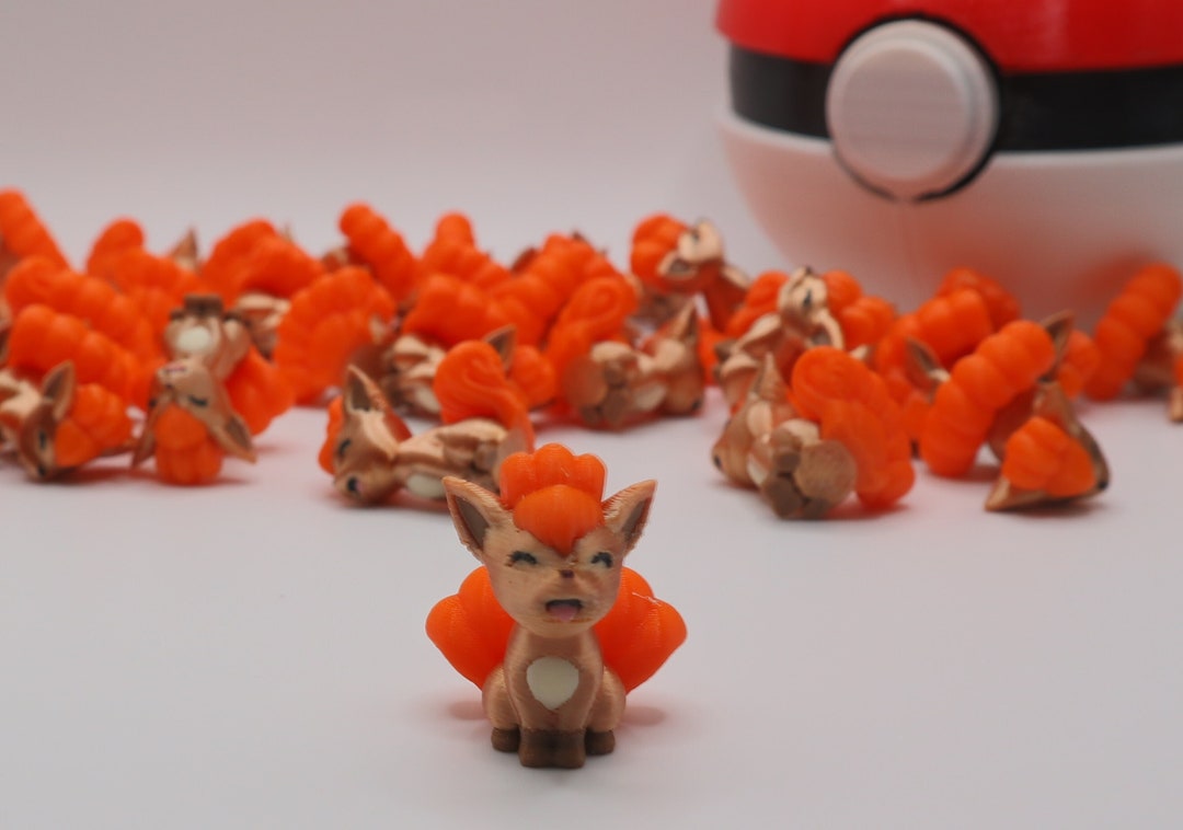 Vulpix 1 Tall 3d Printed in Full Color - Etsy