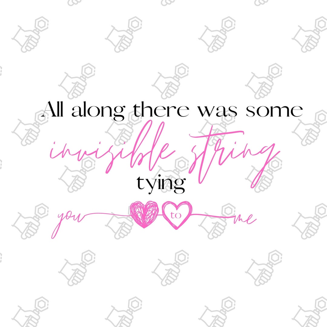 Swifty Invisible String SVG & PNG Files Love - Etsy Australia