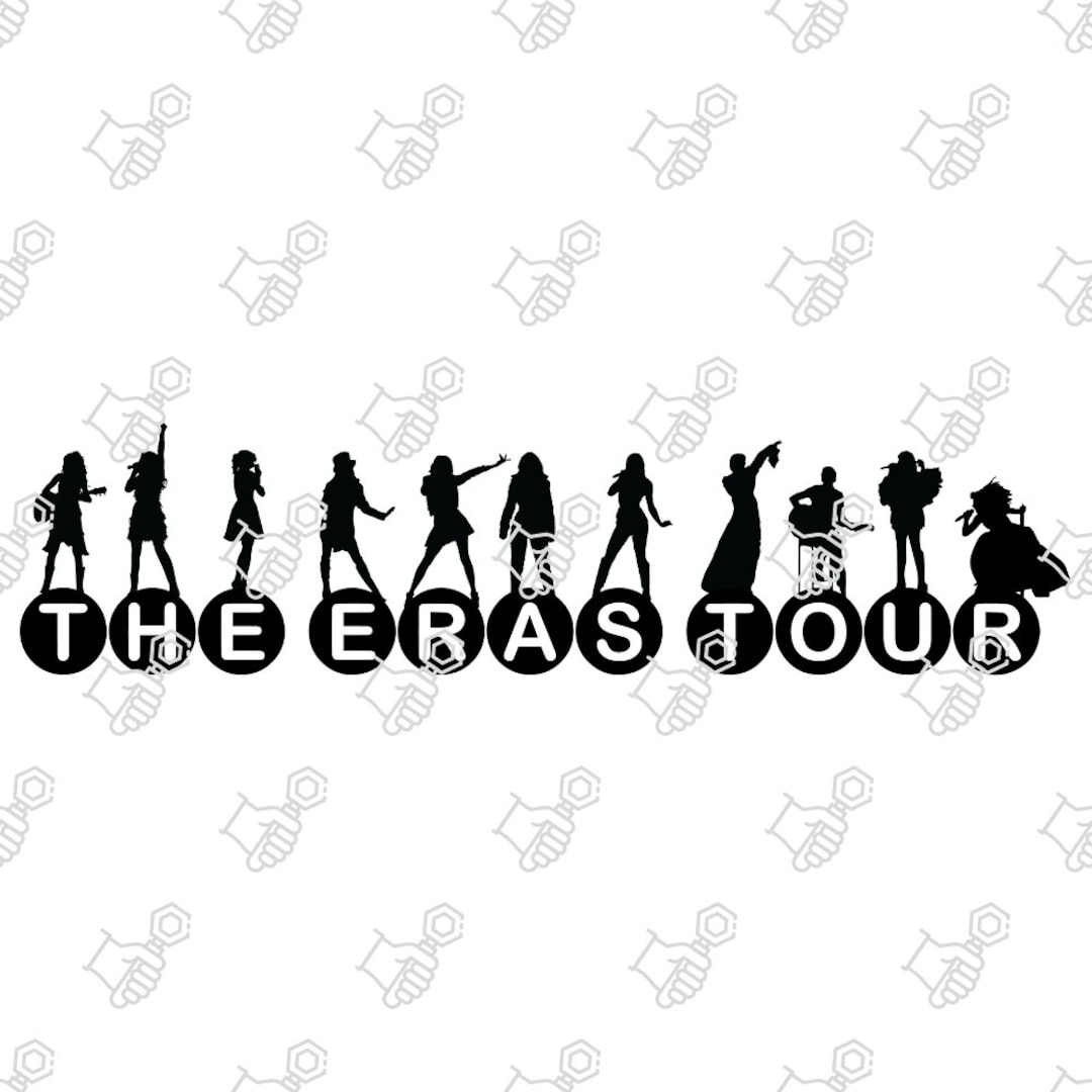 Swifty the Eras Tour Silhouettes SVG & PNG Files - Etsy
