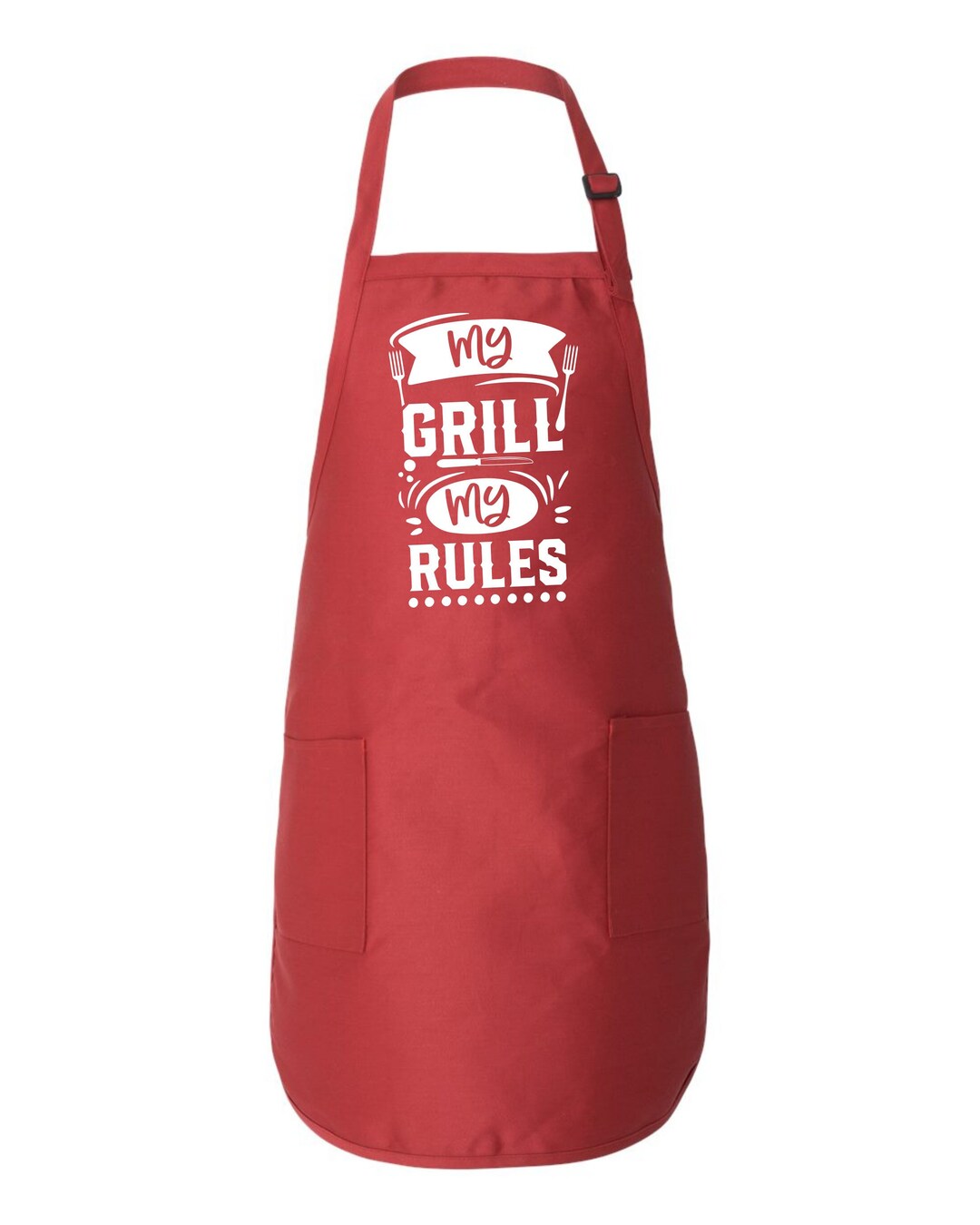 My Grill My Rules Apron, Personalized Apron, Gift for Dad ,dad Apron ...