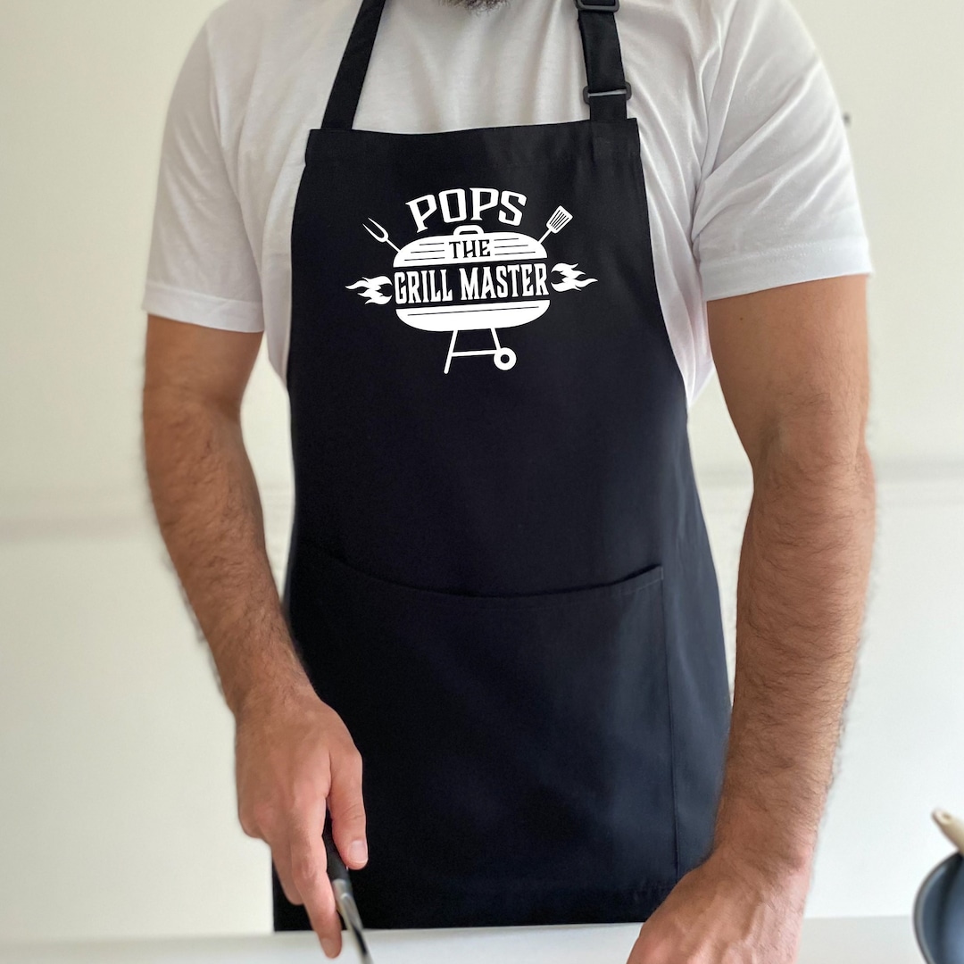 Pops the Grill Master Apron, Personalized Apron, Gift for Dad ,dad ...