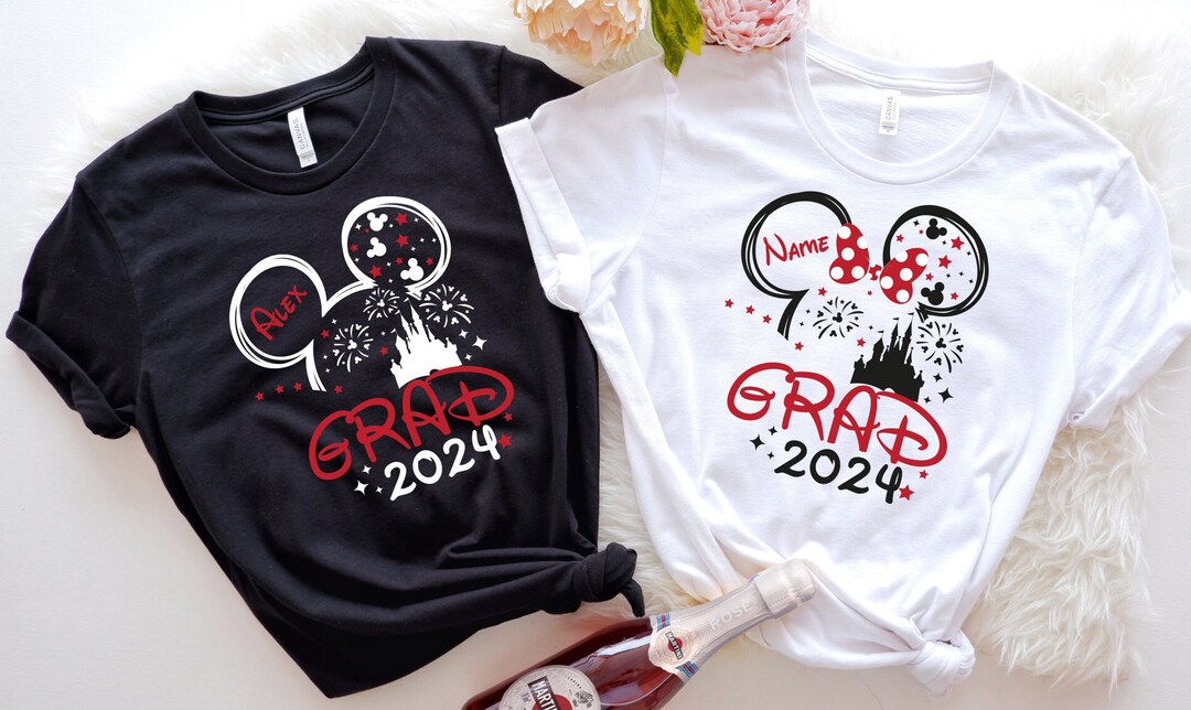Custom Disney Graduation T-shirt,disney Grad Shirt,graduation 2024 Tee ...