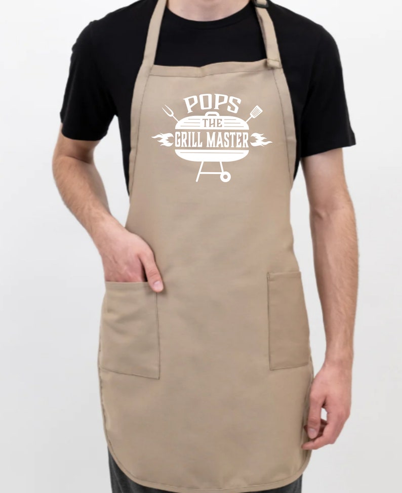 Pops the Grill Master Apron, Personalized Apron, Gift for Dad ,dad ...