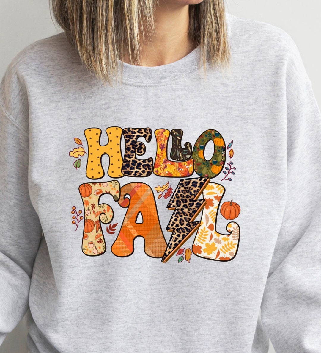 Hello Fall Shirt, Cute Fall Shirt, Halloween Gifts,spooky Season Tee ...