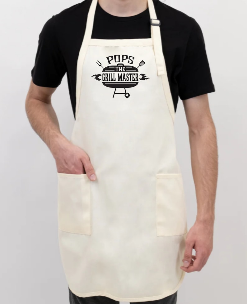 Pops the Grill Master Apron, Personalized Apron, Gift for Dad ,dad ...