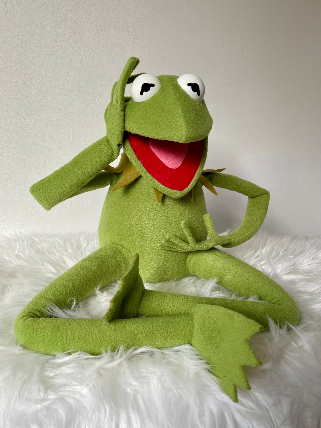 Kermit the Frog Puppet Replica Hand Puppet Muppet, 1:1 Professional ...