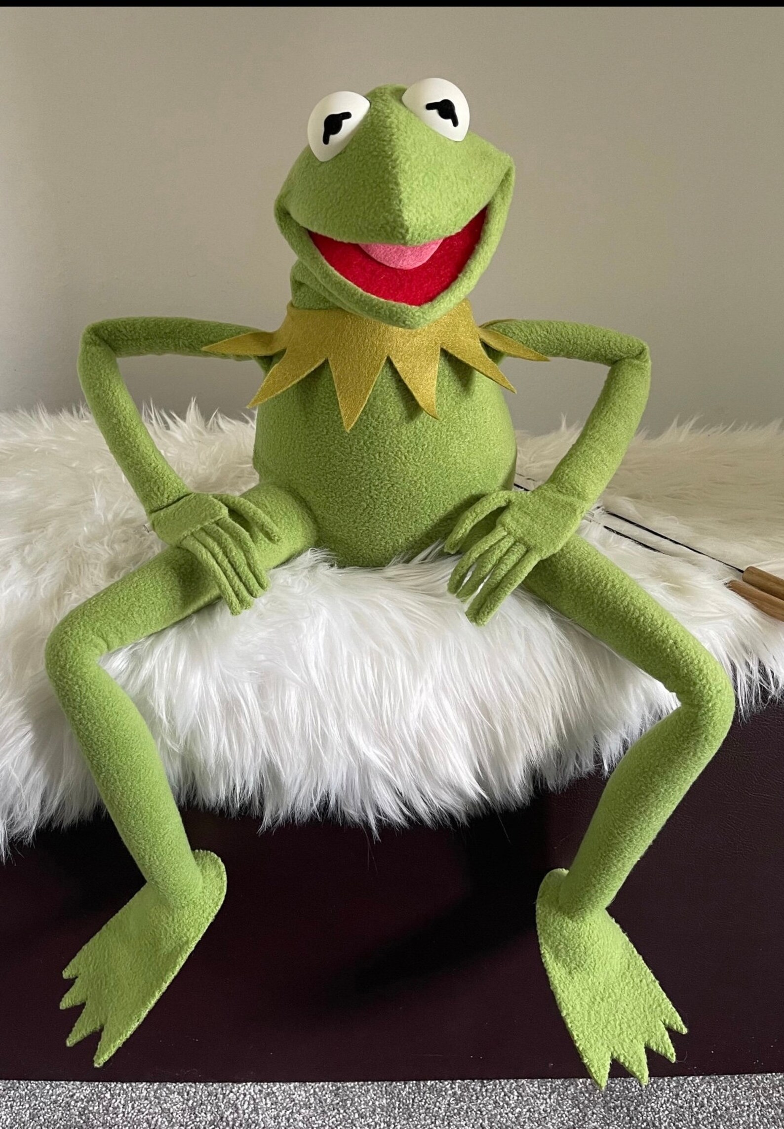 Kermit the Frog Puppet Replica Hand Puppet Muppet 1:1 - Etsy UK