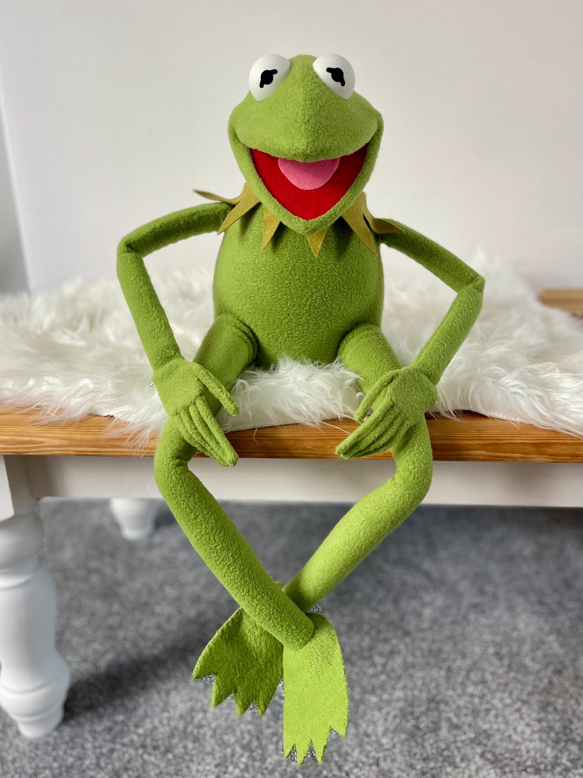 Kermit the Frog Puppet Replica Hand Puppet Muppet, 1:1 Professional ...