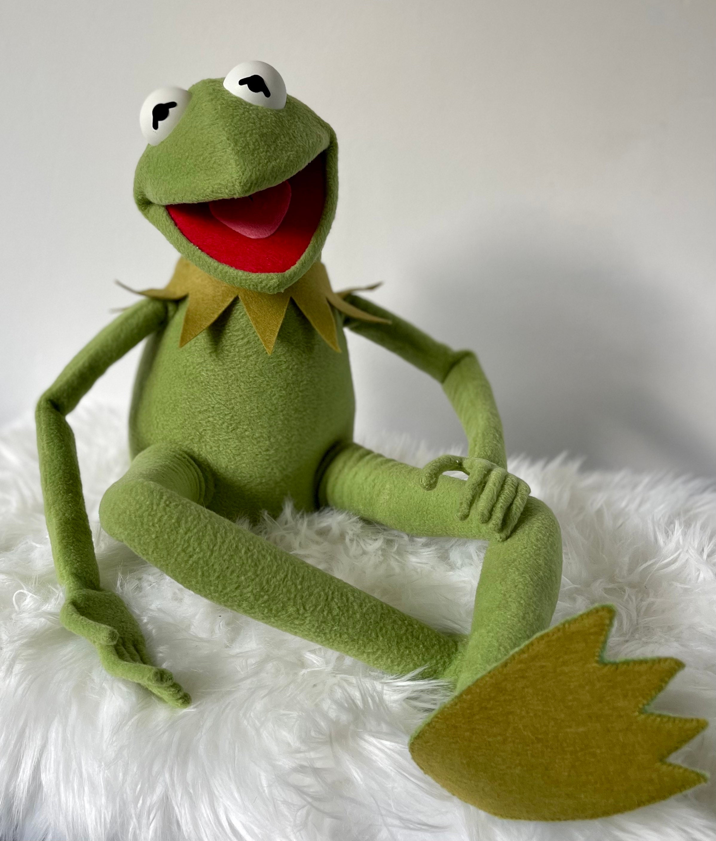 Kermit the Frog Puppet Replica Hand Puppet Muppet 1:1 - Etsy