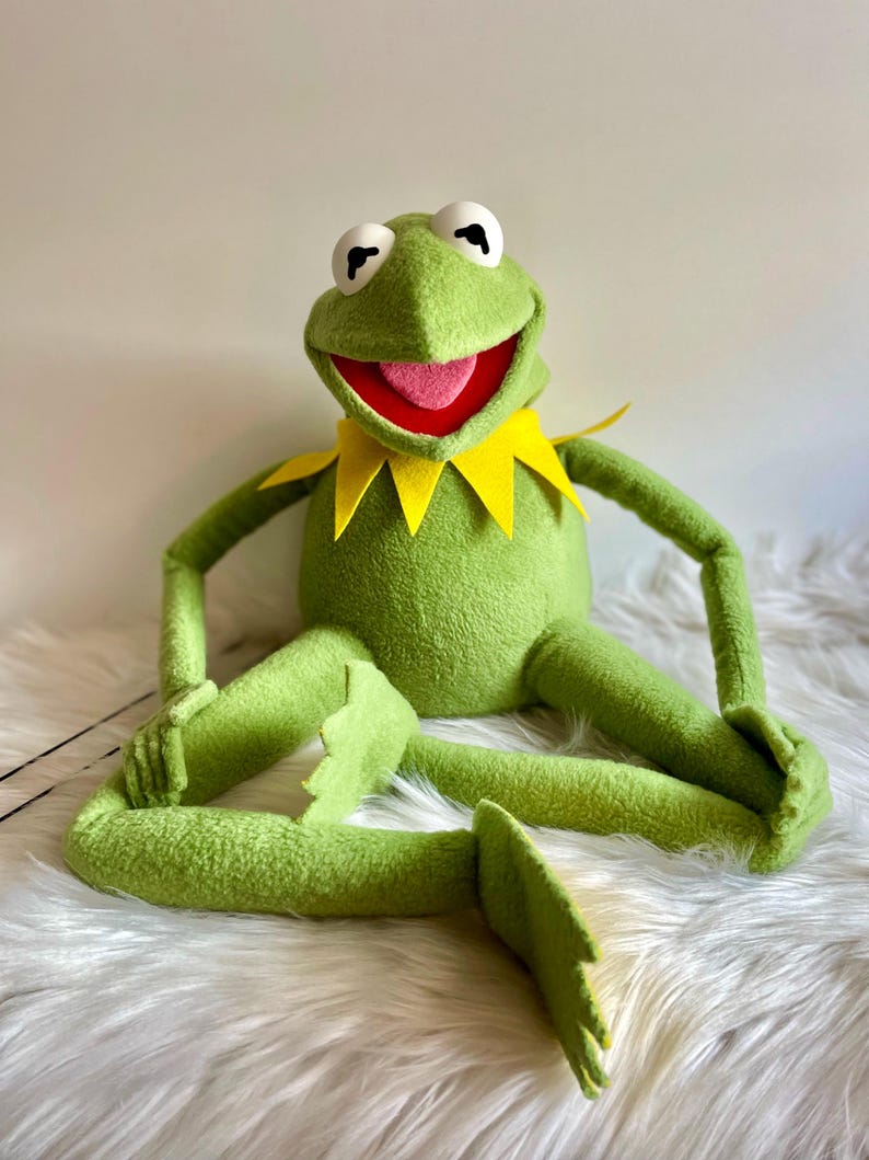 Kermit the Frog Puppet Replica Hand Puppet Muppet, 1:1 Professional ...