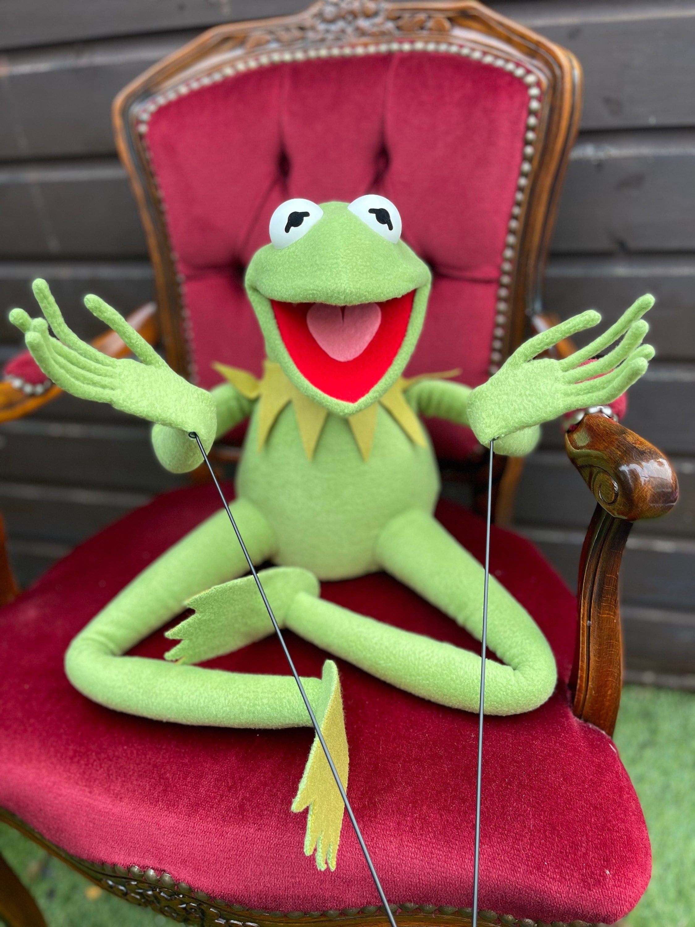 Kermit the Frog Puppet Replica Hand Puppet Muppet 1:1 - Etsy UK