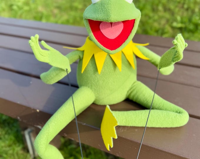 Funny Green Frog Puppet Professional Puppet Hand Puppet Glove Puppet ...