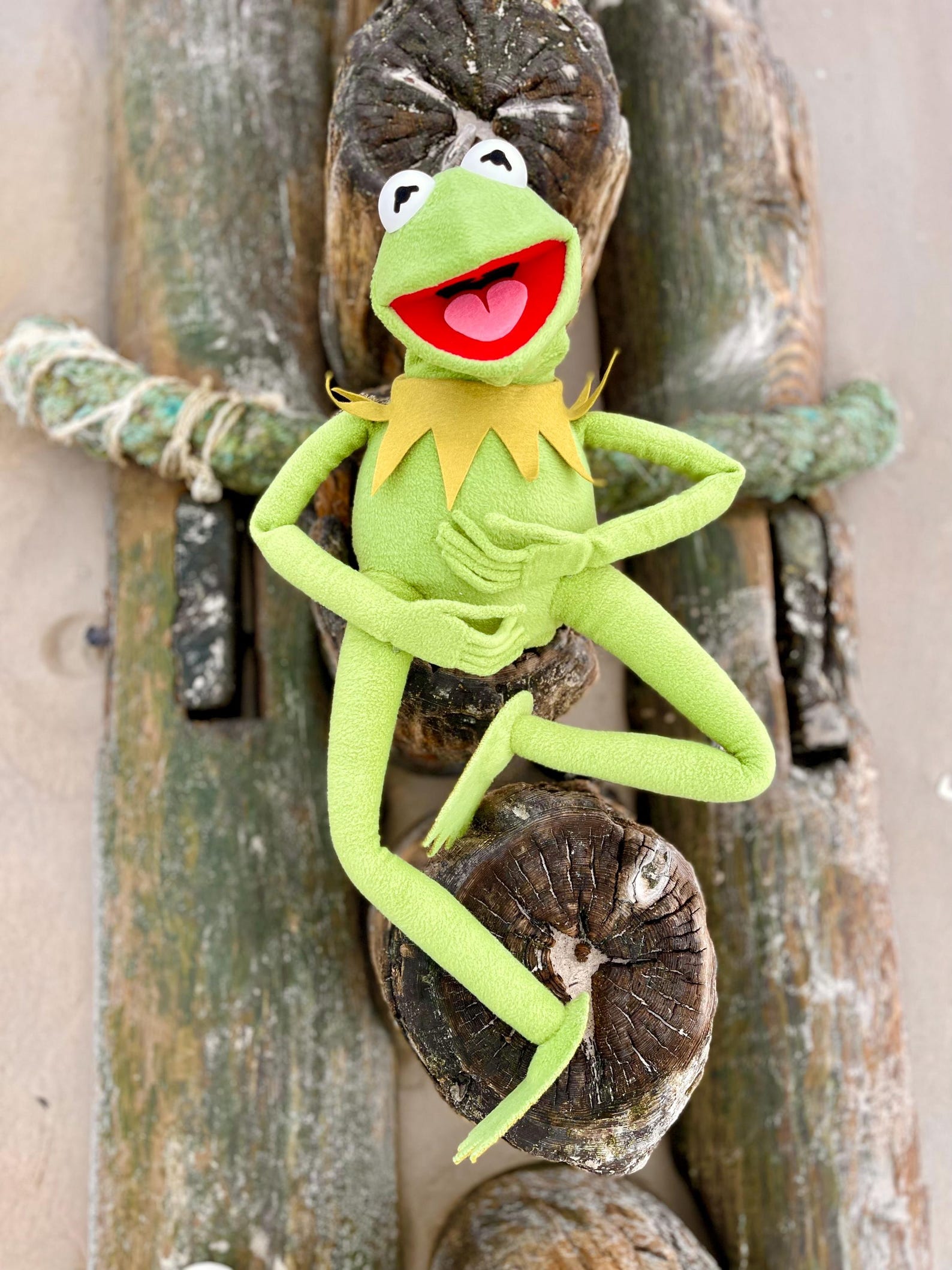 Kermit the Frog Puppet Replica Hand Puppet Muppet, 1:1 Professional ...