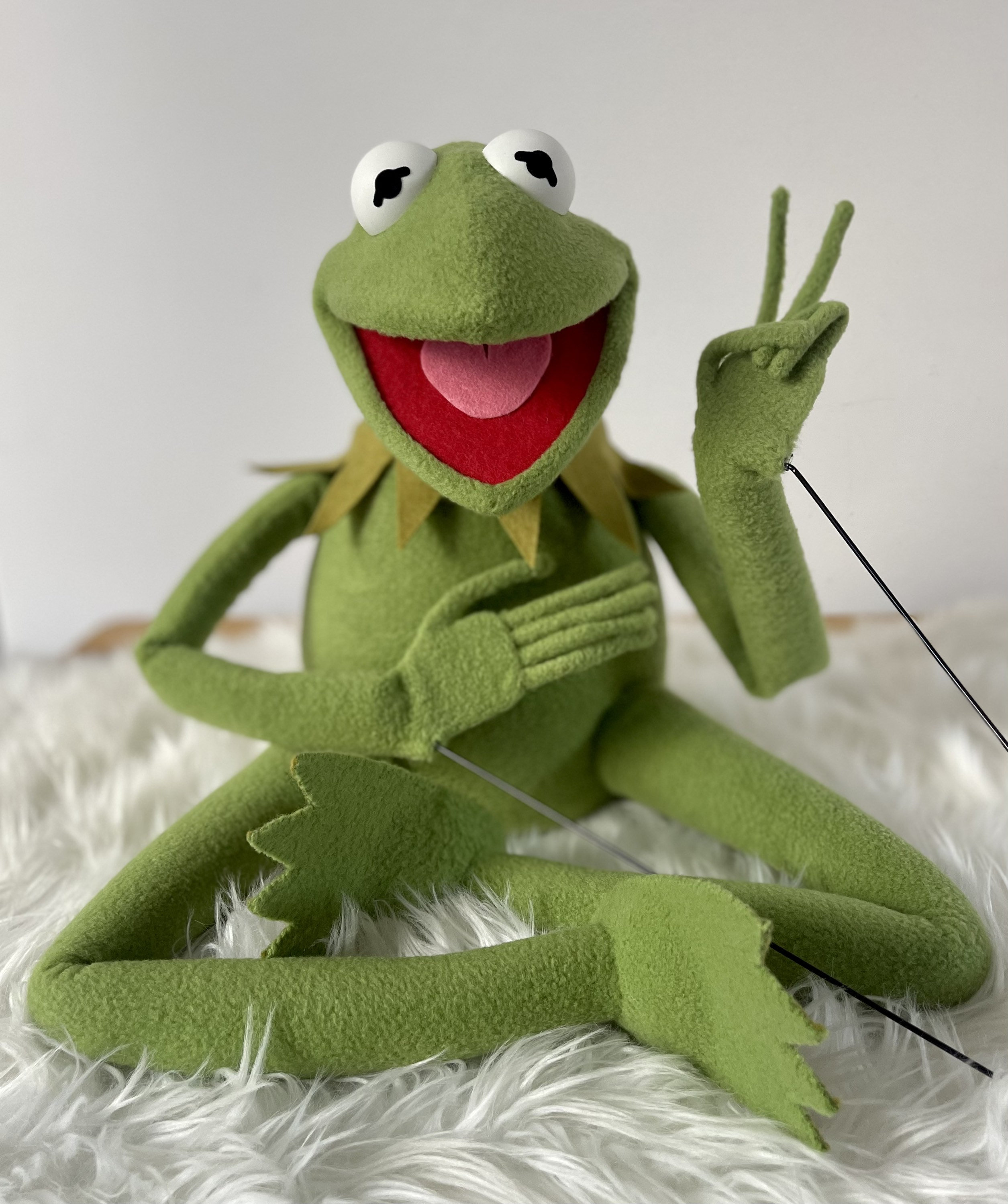 Kermit The Frog Puppet Replica Hand Puppet Muppet 1:1, 40% OFF
