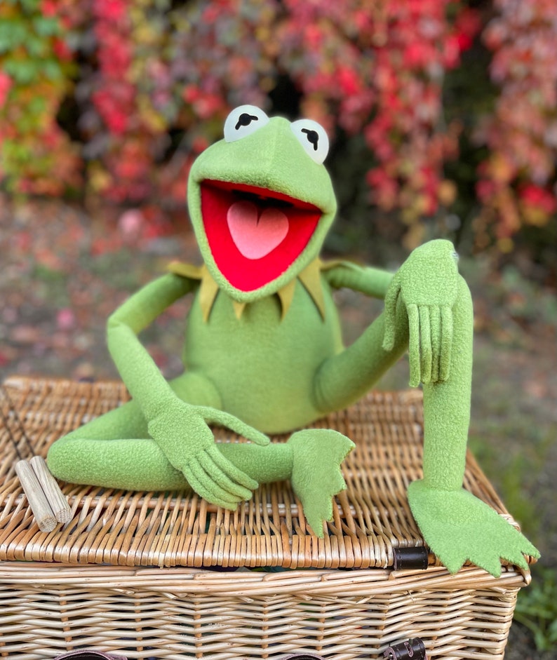 Kermit the Frog Puppet Replica Hand Puppet Muppet, 1:1 Professional ... Kermit the Frog Puppet Replica Hand Puppet Muppet, 1:1 Professional ...