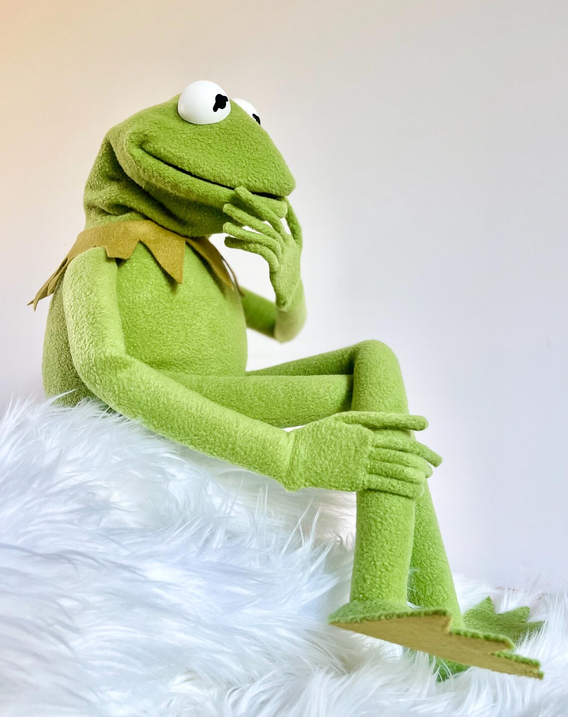 Kermit the Frog Puppet Replica Hand Puppet Muppet, 1:1 Professional ...