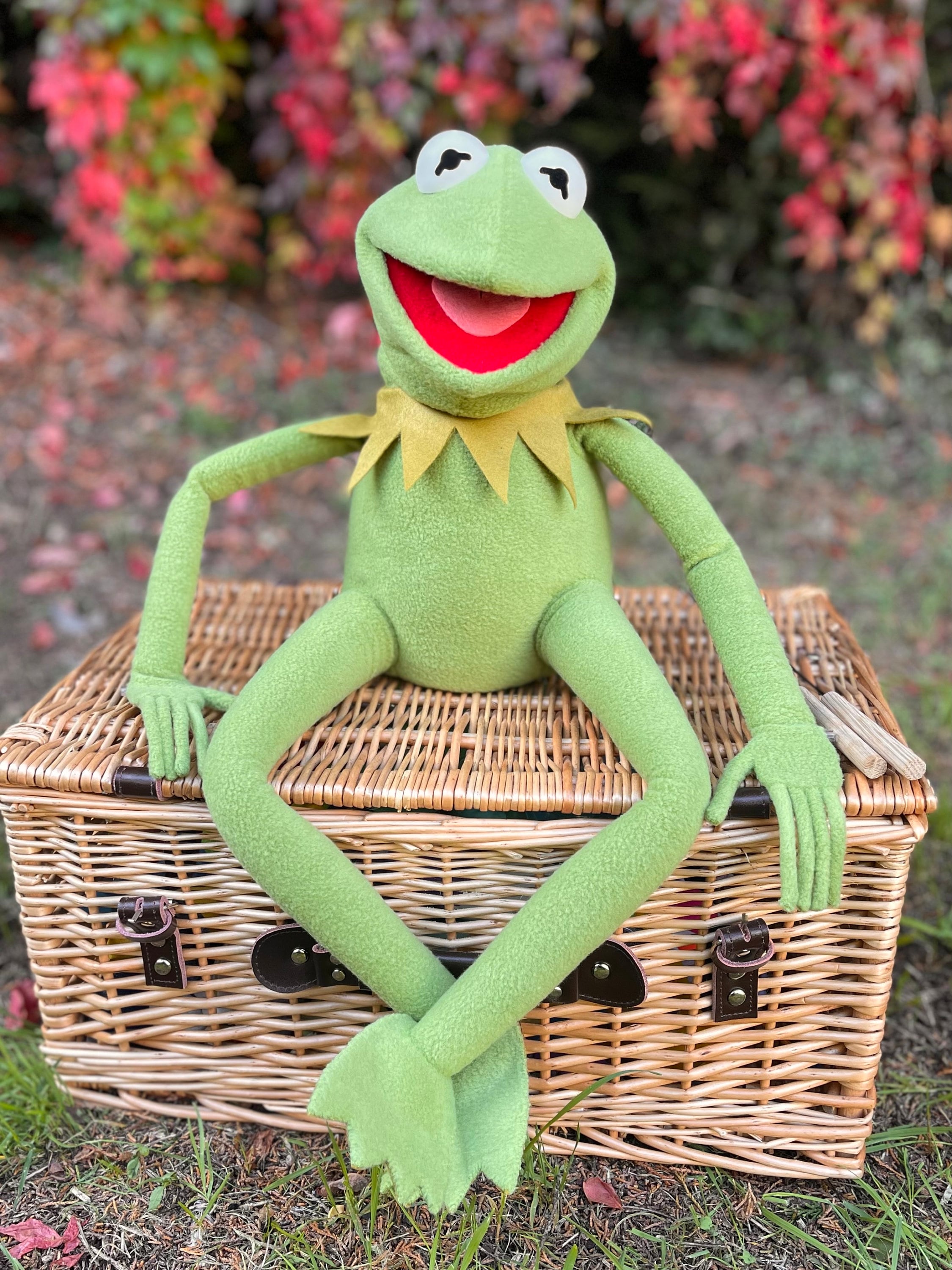 Kermit the Frog Puppet Replica Hand Puppet Muppet, 1:1 Professional ...