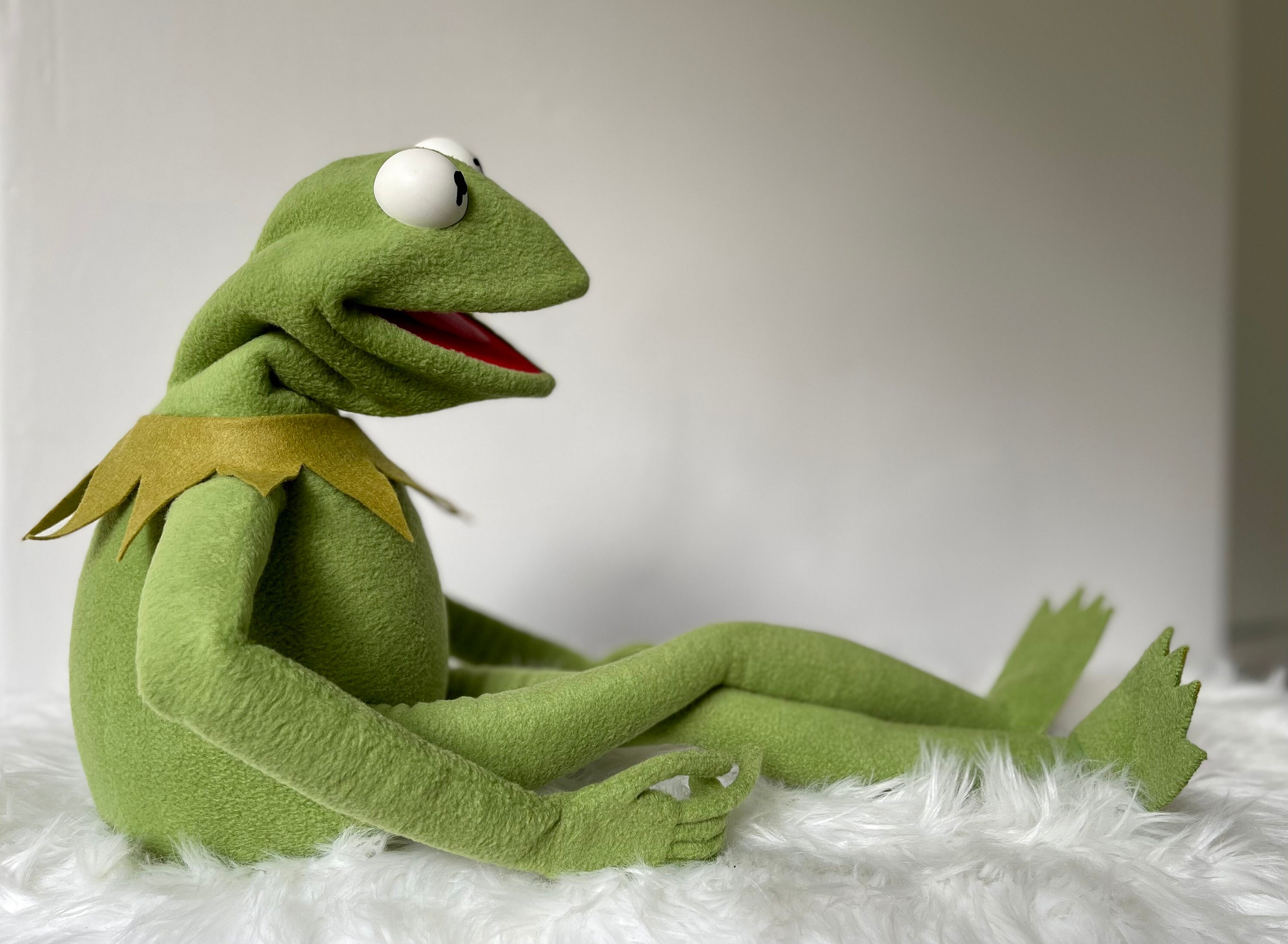 Kermit the Frog Puppet Replica Hand Puppet Muppet 1:1 - Etsy