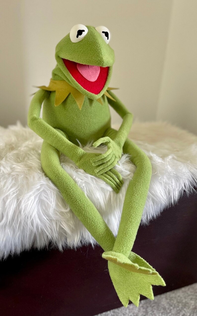 Kermit the Frog Puppet Replica Hand Puppet Muppet 1:1 - Etsy