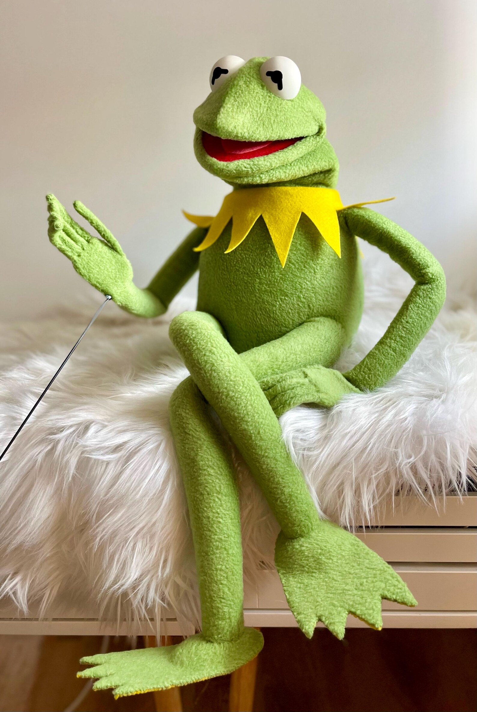 Kermit the Frog Puppet Replica Hand Puppet Muppet, 1:1 Professional ...