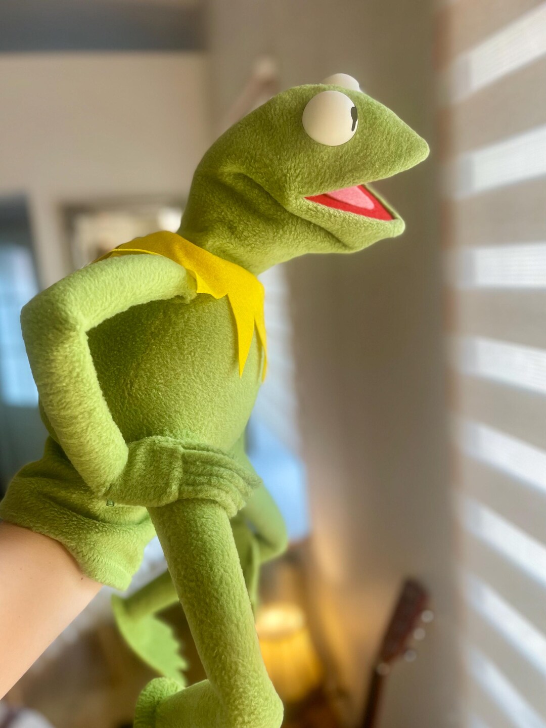 Kermit the Frog Puppet Replica Hand Puppet Muppet, 1:1 Professional ...