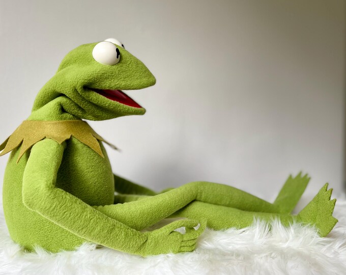 Kermit the Frog Puppet Replica Hand Puppet Muppet, 1:1 Professional ...