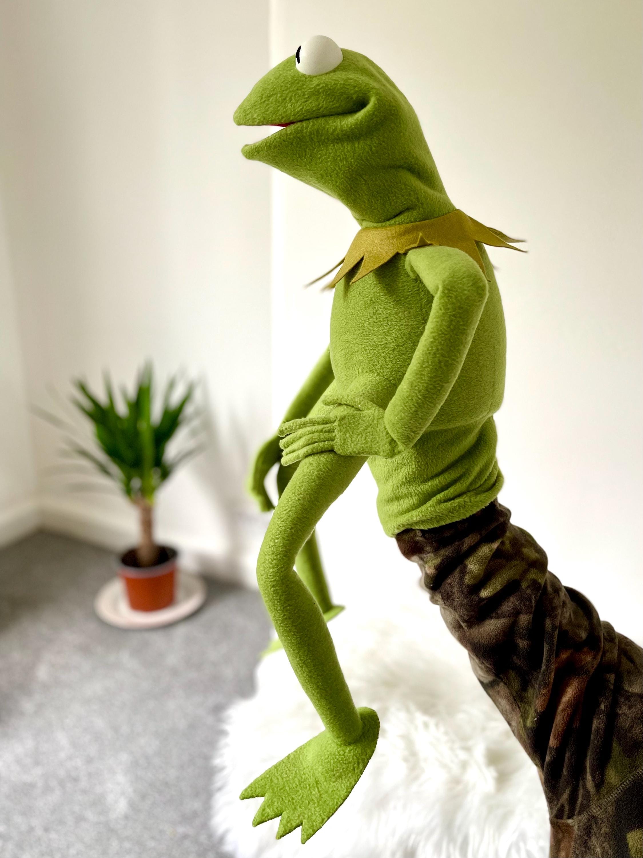 Kermit the Frog Puppet Replica Hand Puppet Muppet, 1:1 Professional ...