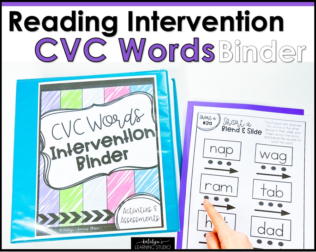 CVC Words Reading Activities, CVC Word Activities for Science of ...