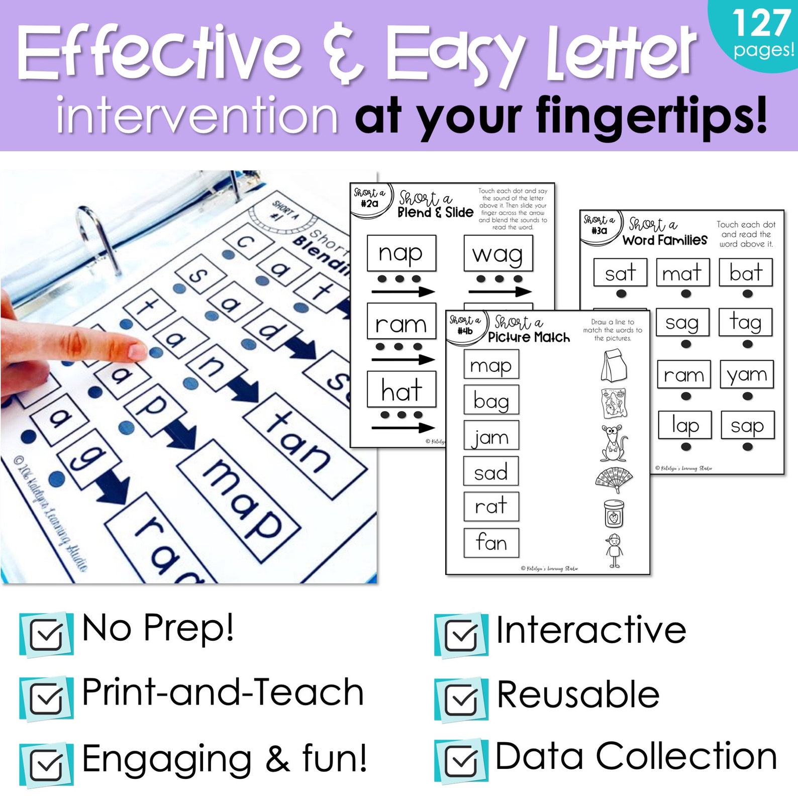 CVC Words Reading Activities, CVC Word Activities for Science of ...